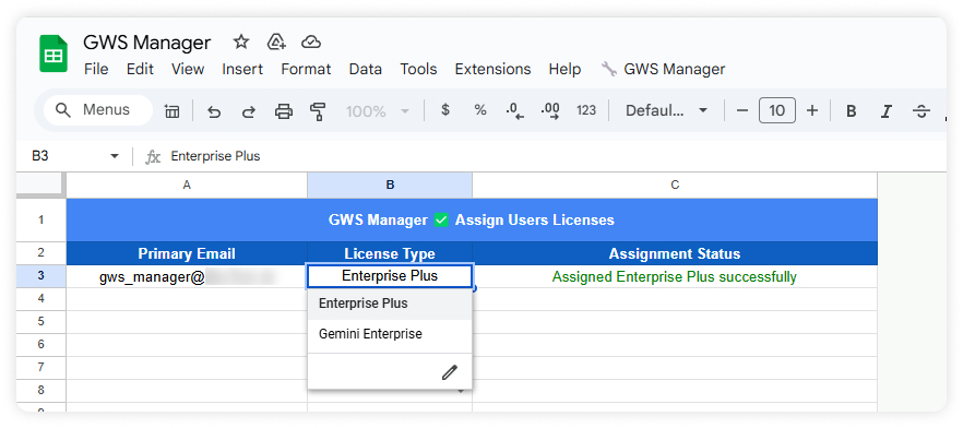 Streamlining License Management in Google Workspace with GWS Manager - gwsmanager.com